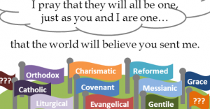 When Jesus prayed for you to be one; that the world will believe ...